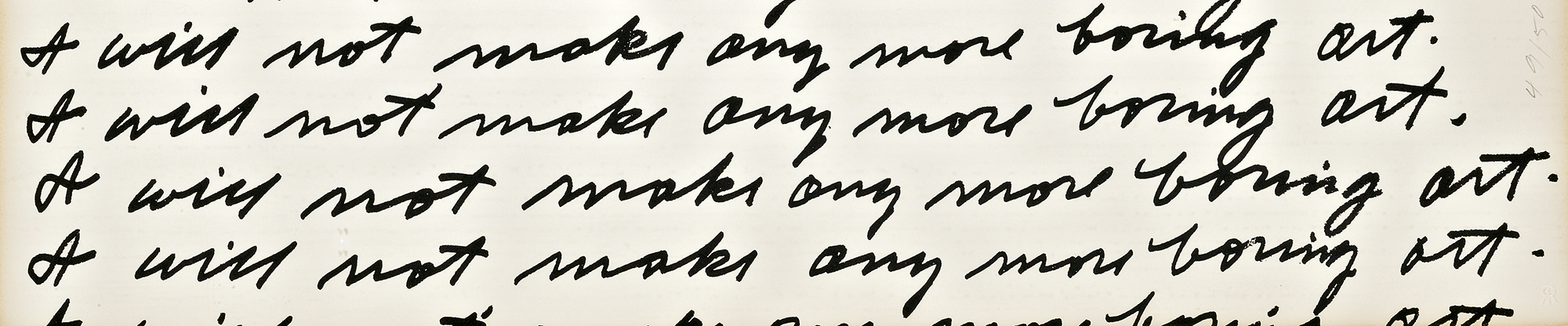 Revealing the Sly Genius of John Baldessari's 'I WILL NOT MAKE ANY MORE ...